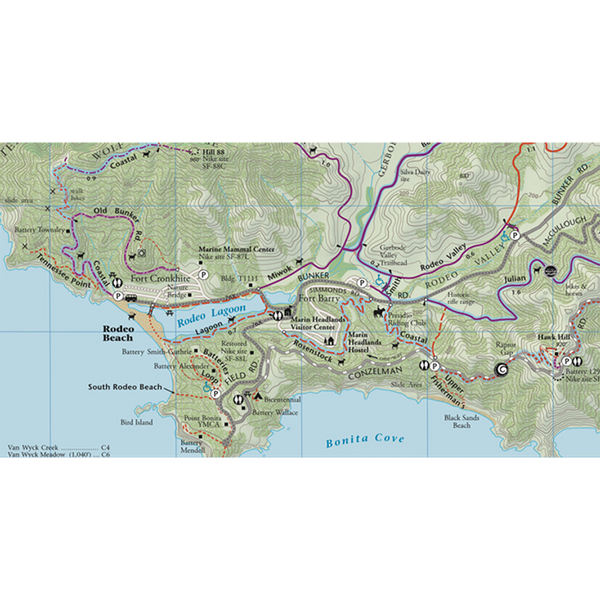 Mt Tam, Muir Woods and Headlands Map – Sports Basement
