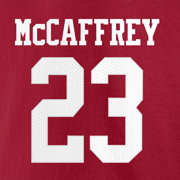Men's 49ers Player Icon Name and Number Tee - McCaffrey – Sports Basement